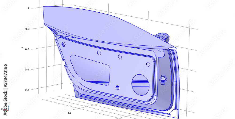 Computer modeling and investigation of the parameters of the car door ...