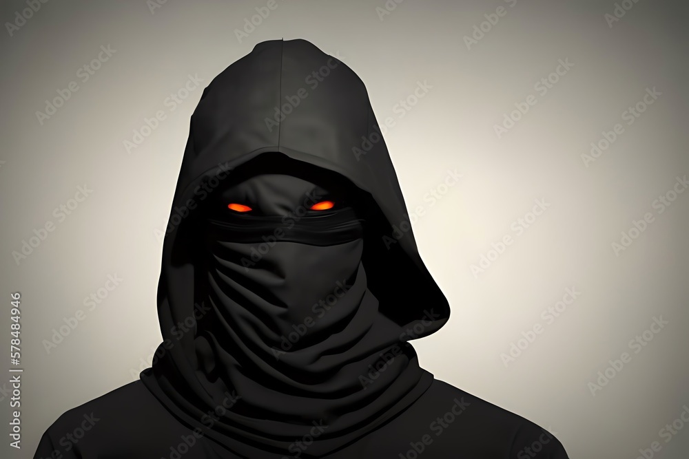 Ghost Hacker Criminal Scary Hood Anonymous Creepy Devil Danger Silhouette Shadow Black Face Fear ...