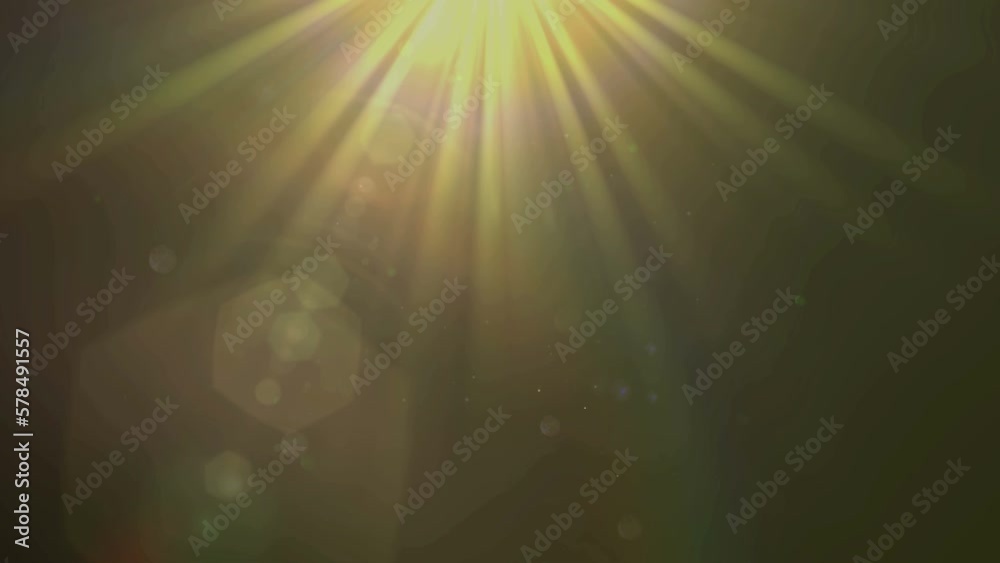 Vidéo Stock Flickering gold lens flare and bokeh particles . Abstract ...