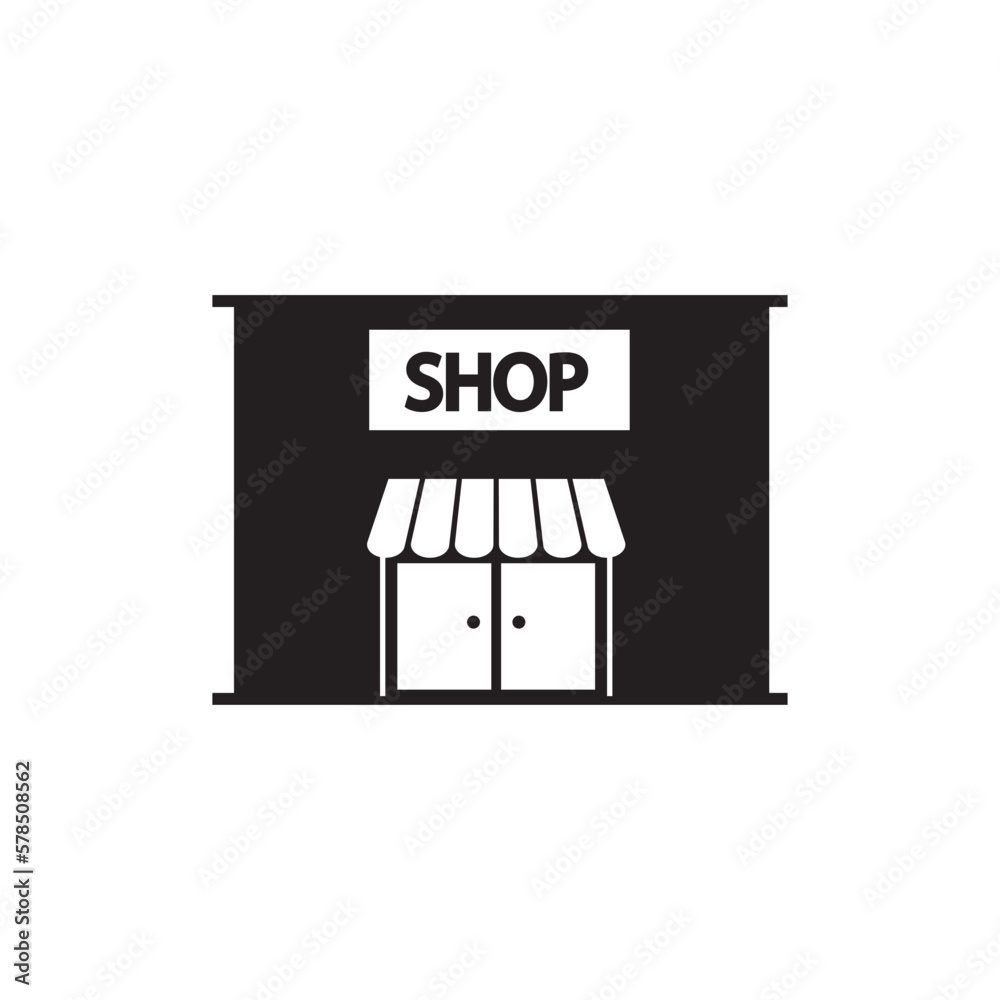 Shop or store, supermarket icon for app web logo banner poster icon ...