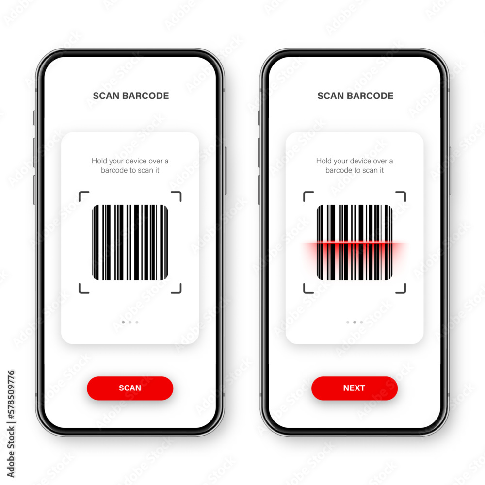 Barcode scanner, reader app for smartphone. Identification tracking ...
