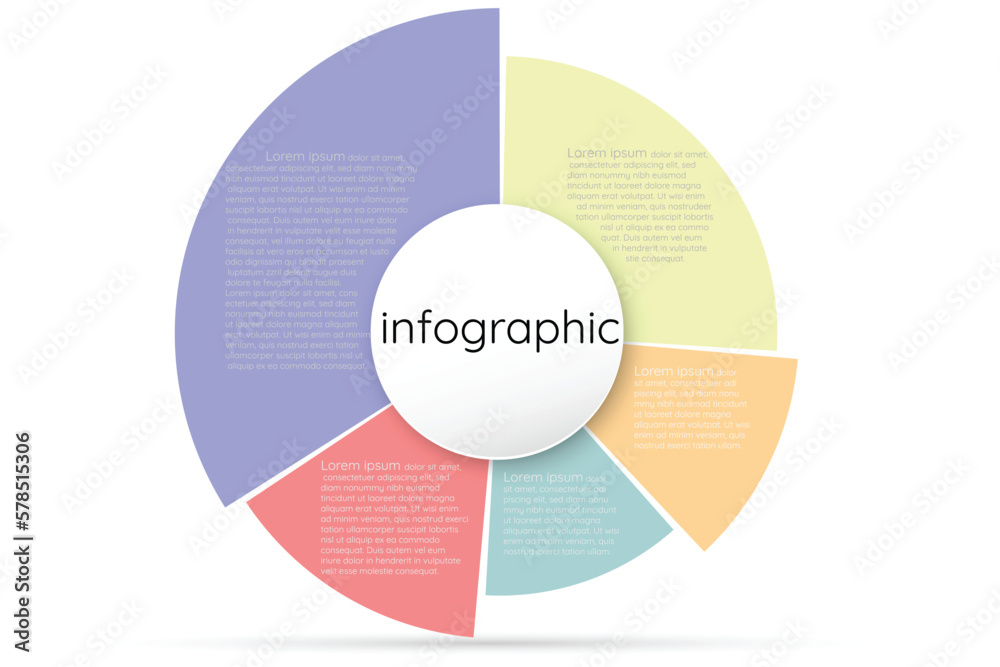 Infographic template for business information presentation. Vector ...