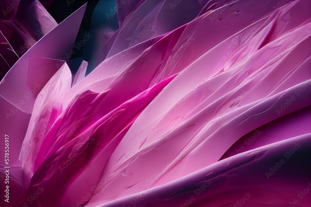 Epic Cinematic Pink abstract art on a pink wall, pink modern design and ...