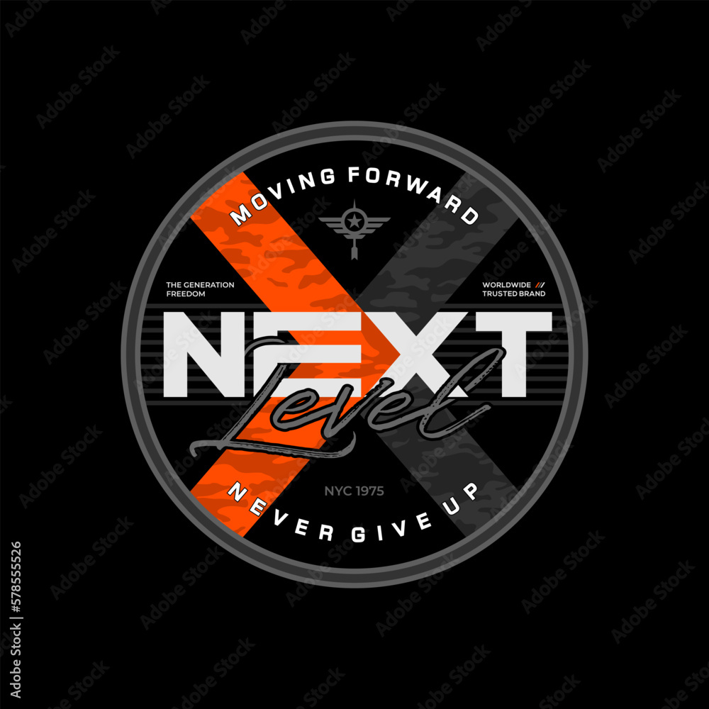 next level typography graphic design, for t-shirt prints, vector ...