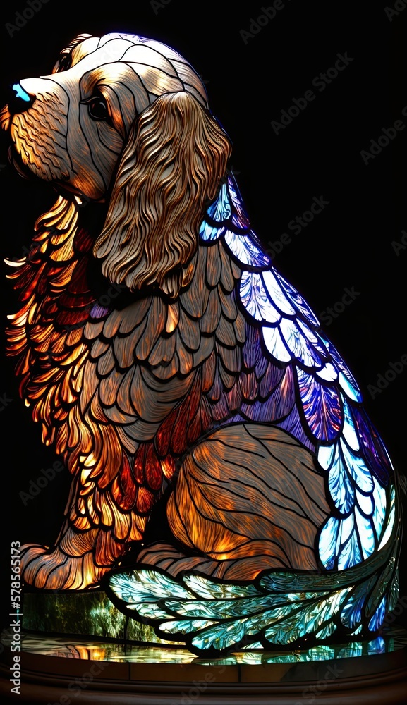 Artistic Beautiful Desginer Handcrafted Stained Glass Artwork of a ...