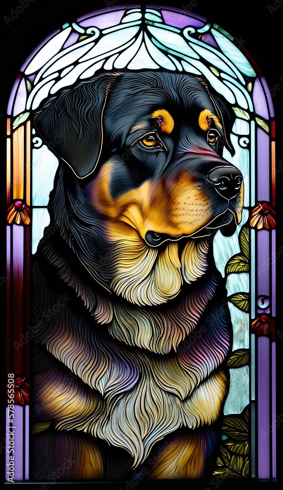 Artistic Beautiful Desginer Handcrafted Stained Glass Artwork of a ...