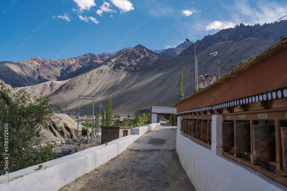 LEH LADAKH , INDIA - SEPTEMBER 27TH 2022: landscape and people at Leh ...