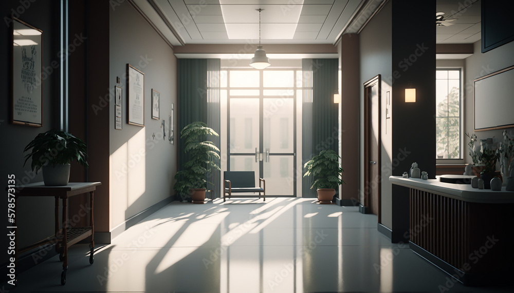 Interior shot, hospital, cinematic light, photorealistic, hyper ...