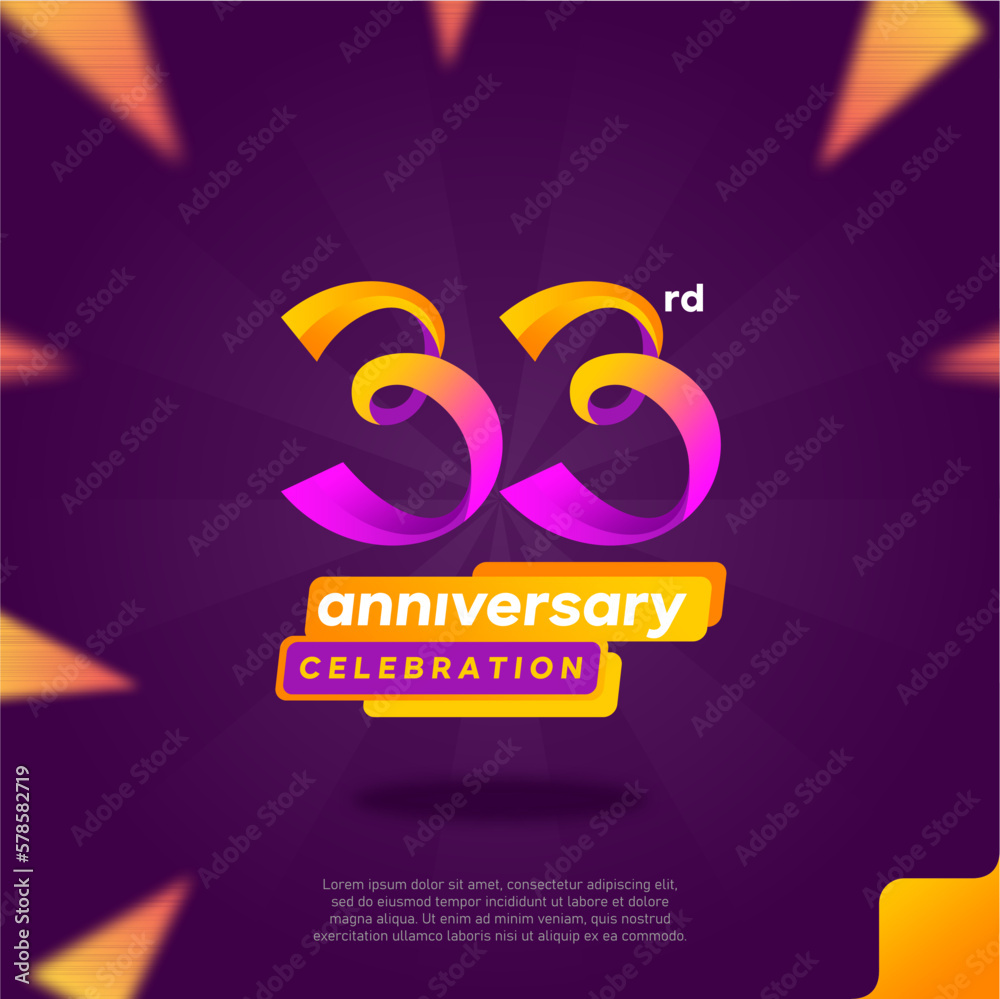 Number 33 logo icon design, 33r birthday logo number, 33rd anniversary ...