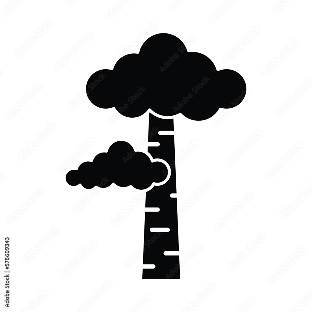 Birch tree icon design. isolated on white background. vector ...