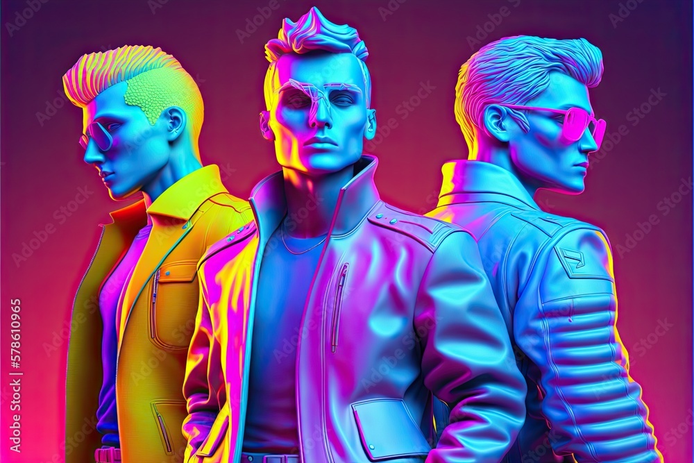 Metaverse Avatar, Embody Yourself in the Metaverse. 3d neon digatal ...