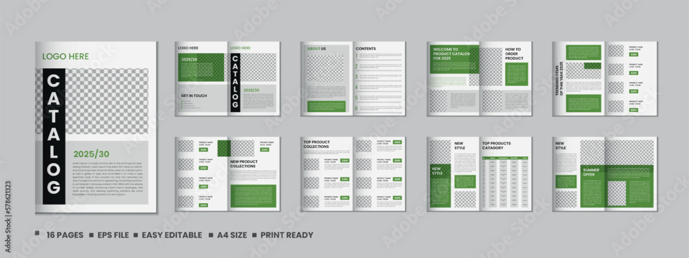 Professional product catalog template design, Company product catalog ...