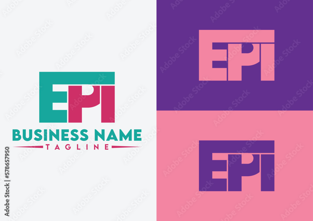 Letter EPI logo design, EPI letter logo Stock Vector | Adobe Stock