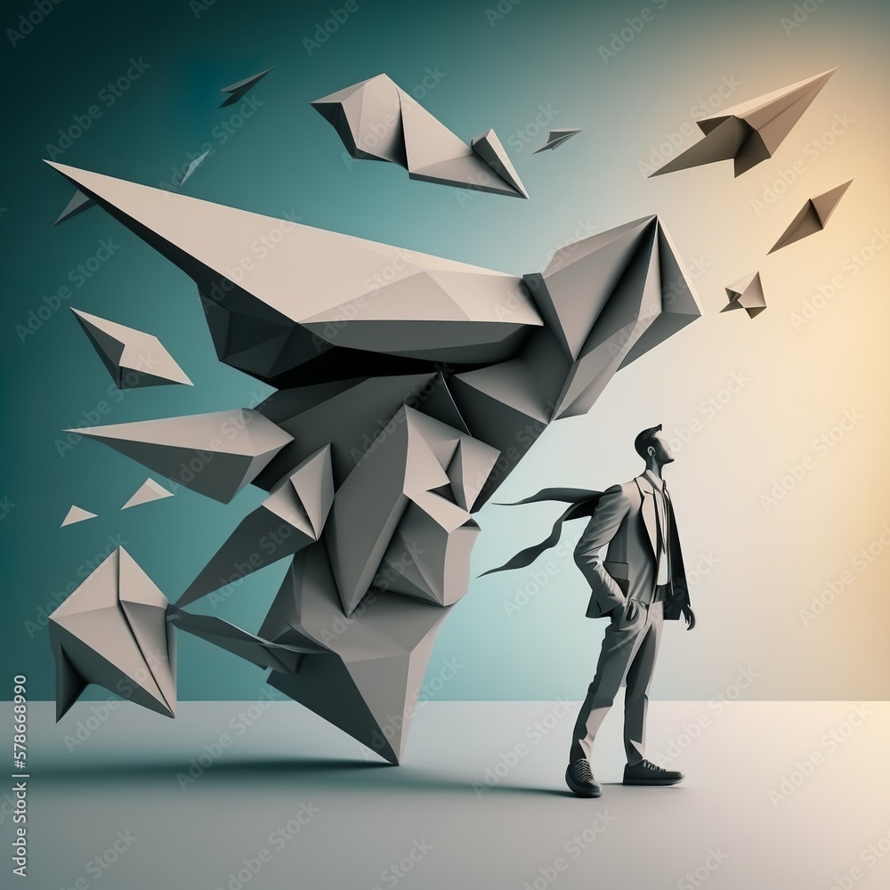 Stock-illustrationen Success transformation and Transform to succeed or ...