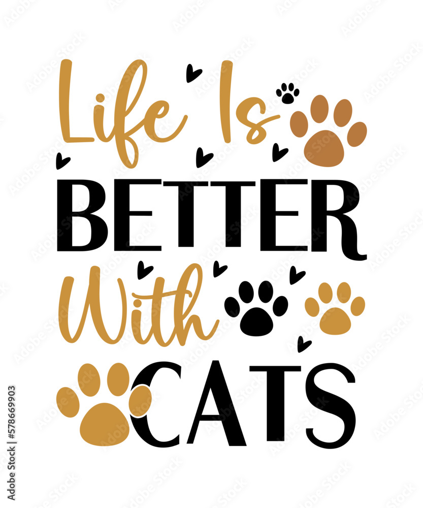 Vetor de Cat Quotes Svg Bundle, Cat Mom, Mom Svg, Cat, Funny Quotes ...