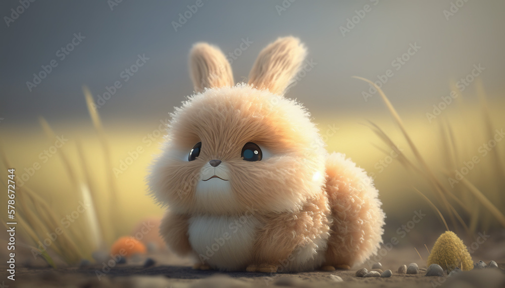 Let an adorable plush toy rabbit character bring a smile to your face ...