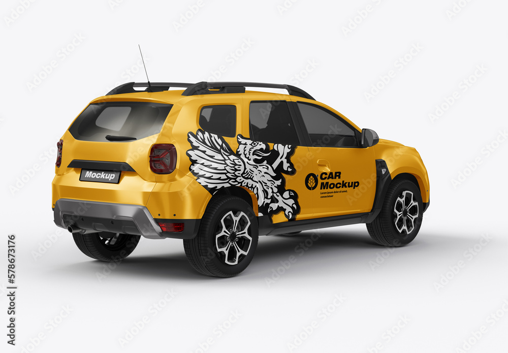 Car Wrap Mockup Stock Template | Adobe Stock