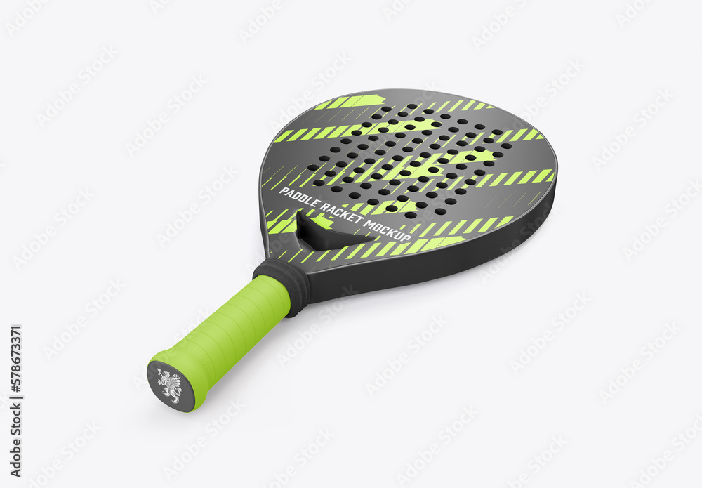 Paddel Racket Mockup Stock Template | Adobe Stock