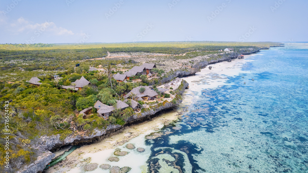 Stockfoto Mtende Beach in Zanzibar is a haven for those seeking a ...