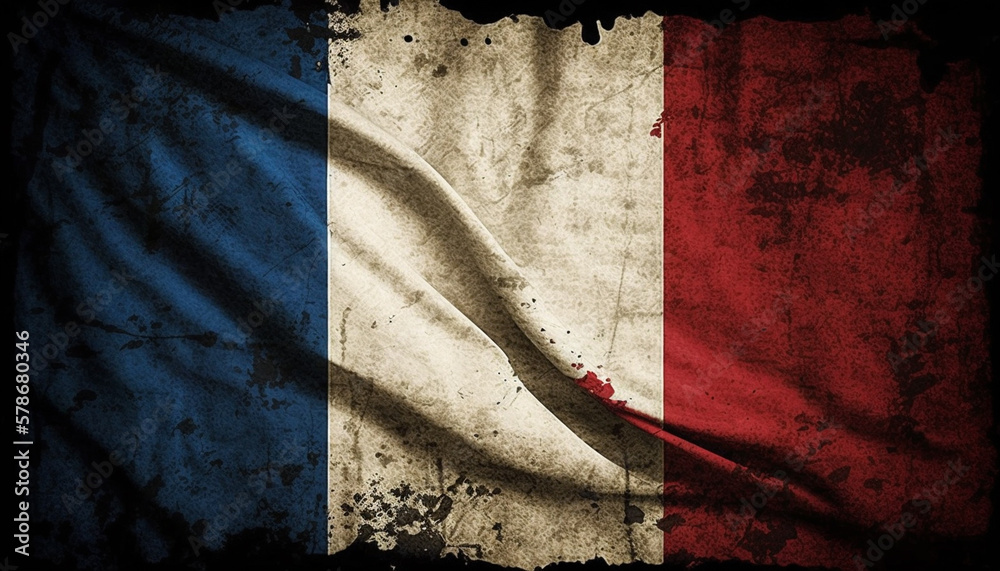 Vintage French flag background Stock Illustration | Adobe Stock
