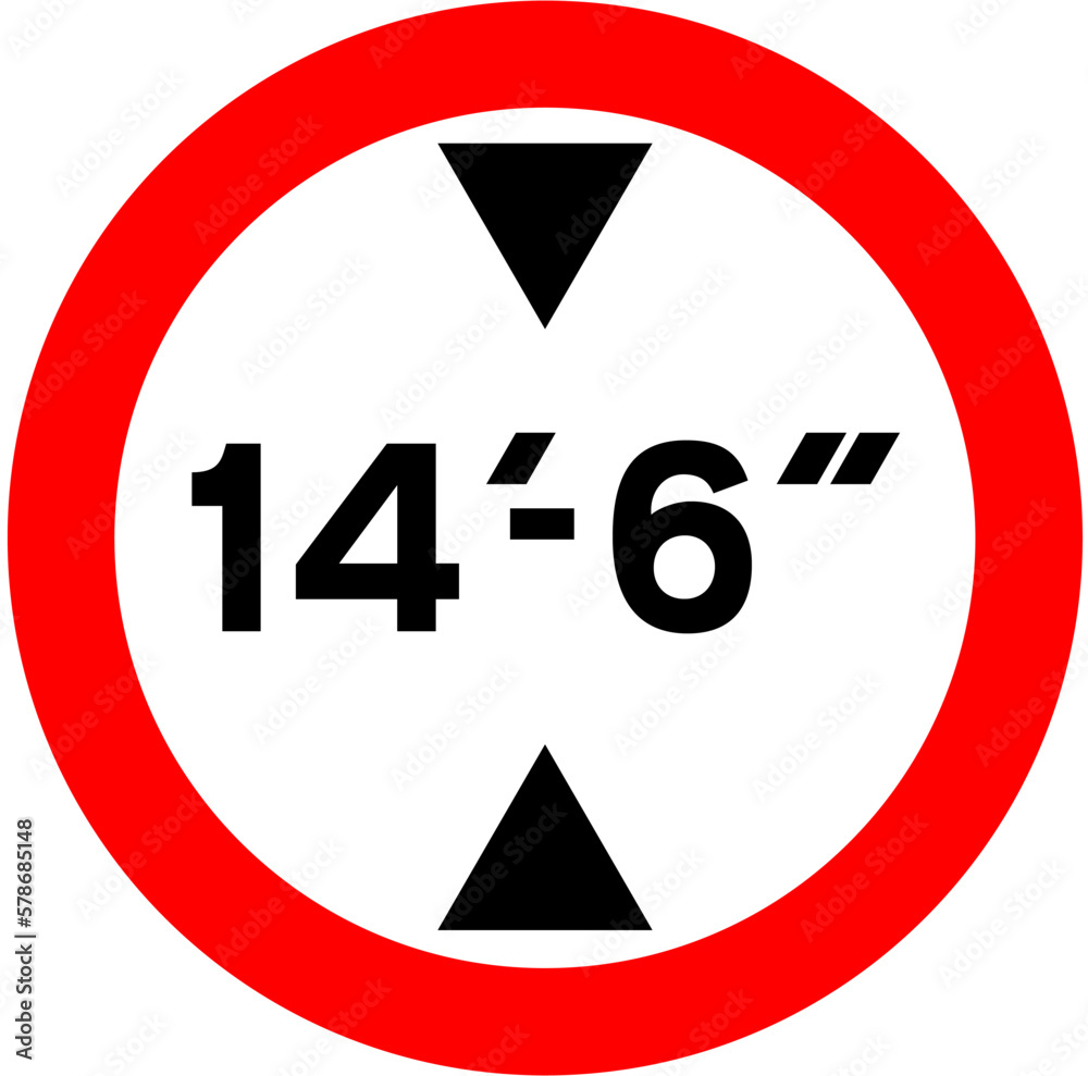 Low bridge signs R2023015 – Road traffic sign images for reproduction ...