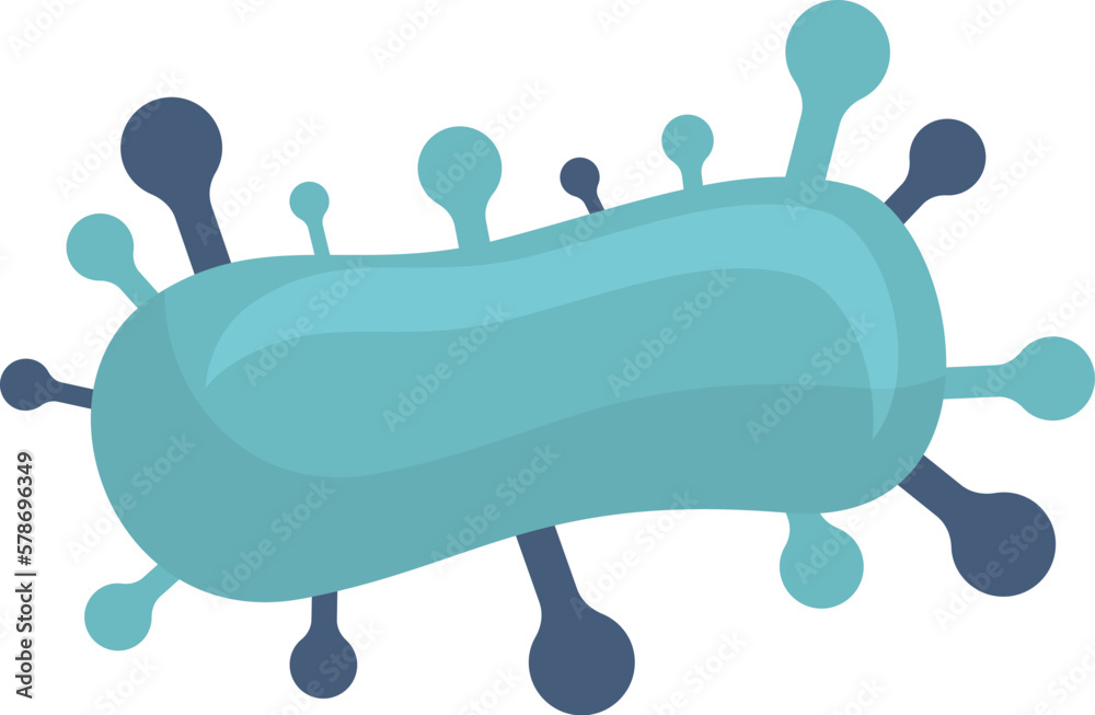 Tonsillitis bacteria icon cartoon vector. Hygiene inflammation. Throat ...