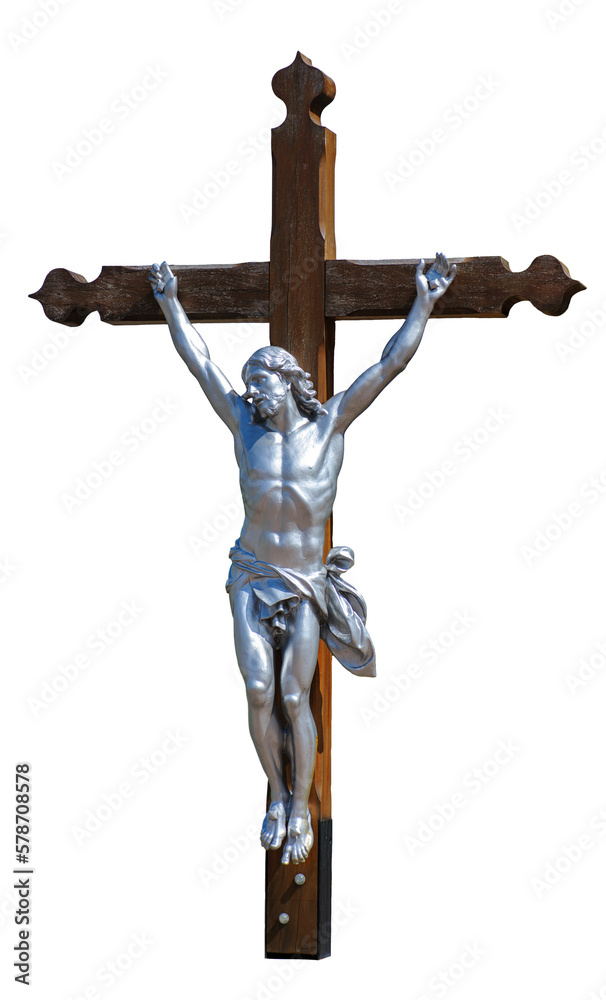 jésus christ sur la croix sur un fond transparent Stock Photo | Adobe Stock