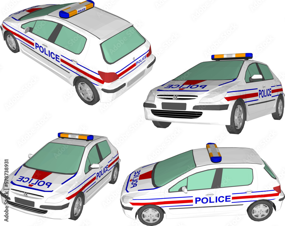 Vector sketch illustration of a police car Stock Vector | Adobe Stock Vector sketch illustration of a police car Stock Vector | Adobe Stock