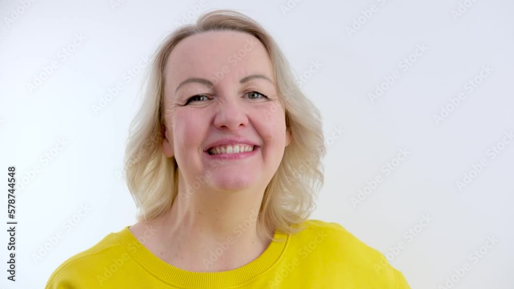 woman stuck out tongue opened eyes wide laughing teasing someone ...