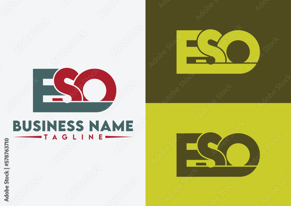 Letter ESO logo design, ESO letter logo Stock Vector | Adobe Stock