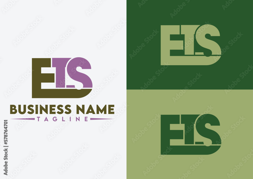 Letter ETS logo design, ETS letter logo Stock Vector | Adobe Stock