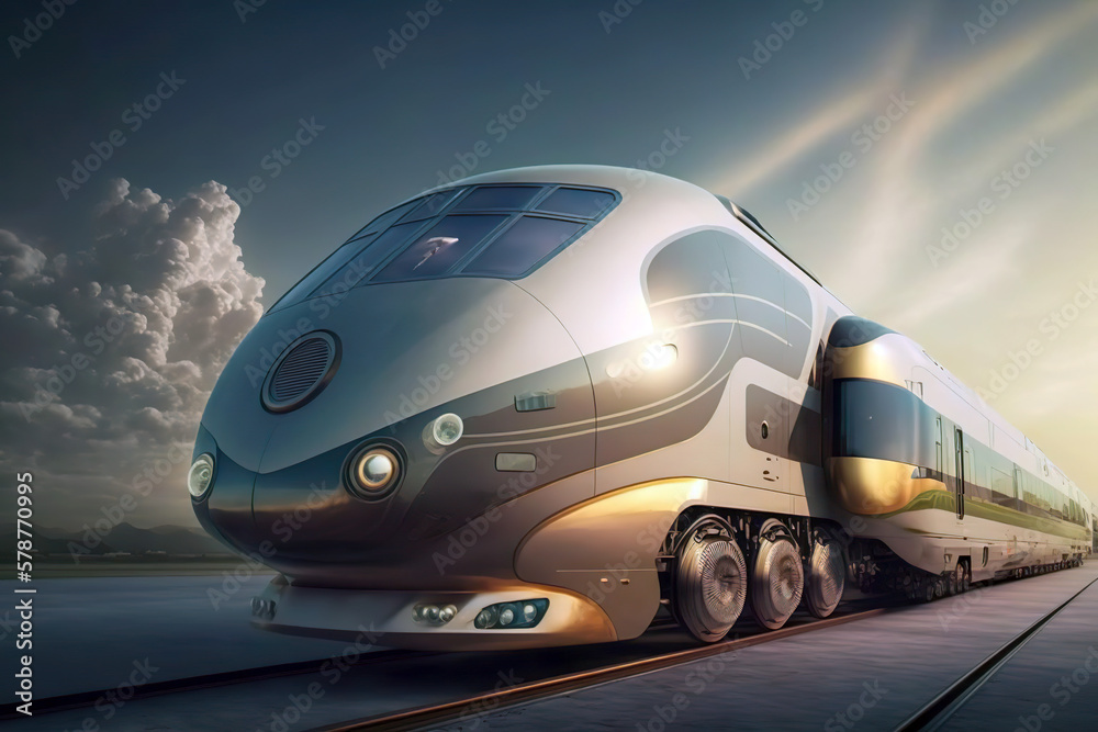 Ilustrace „Modern means of transport of the future. Travel in various ...