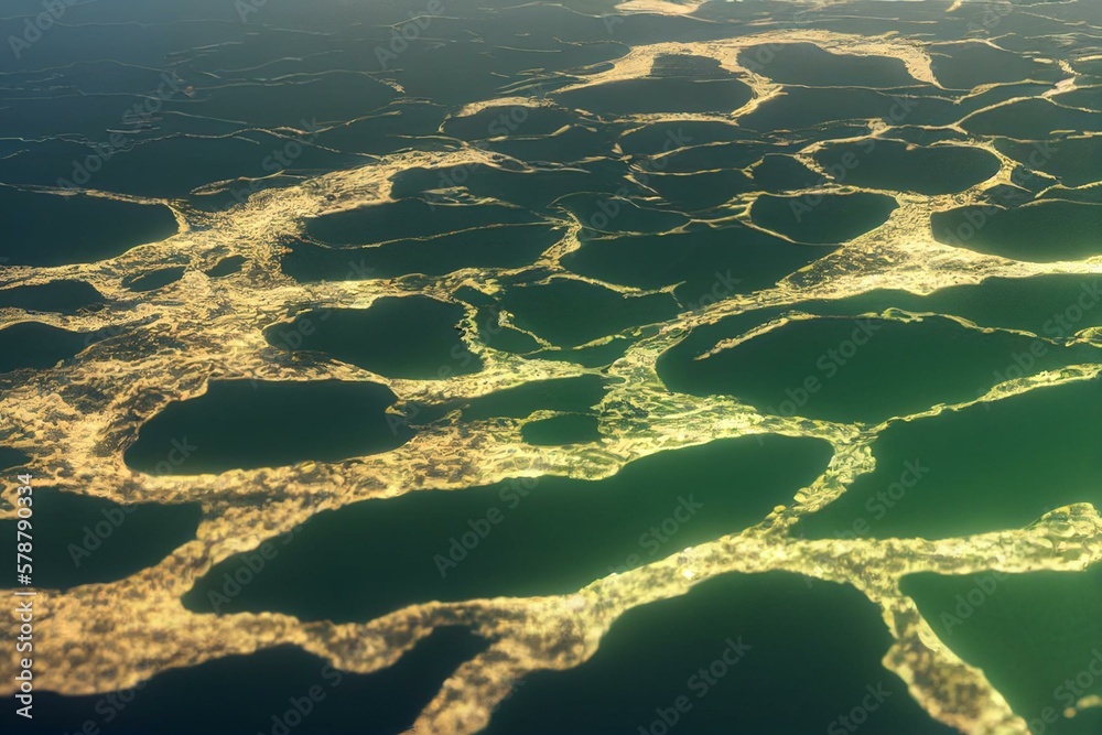 nature displaying aquifer water created with Generative AI technology ...