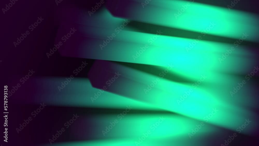 4K 3D cyan and purple gradient color motion video, Abstract Futuristic ...