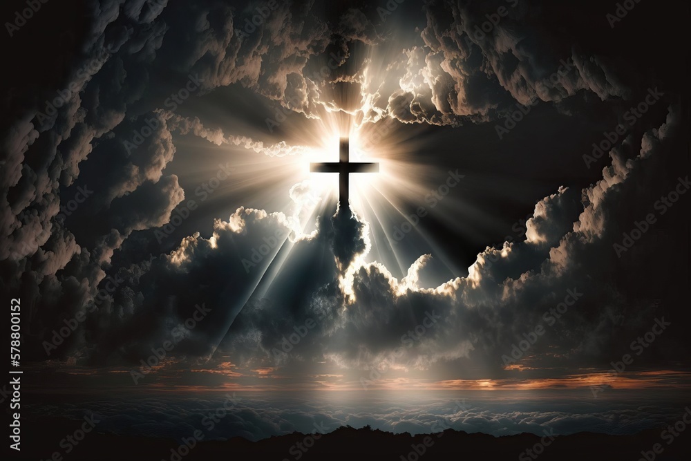 A glimmering azure sky shined its rays of light, creating an image of ...