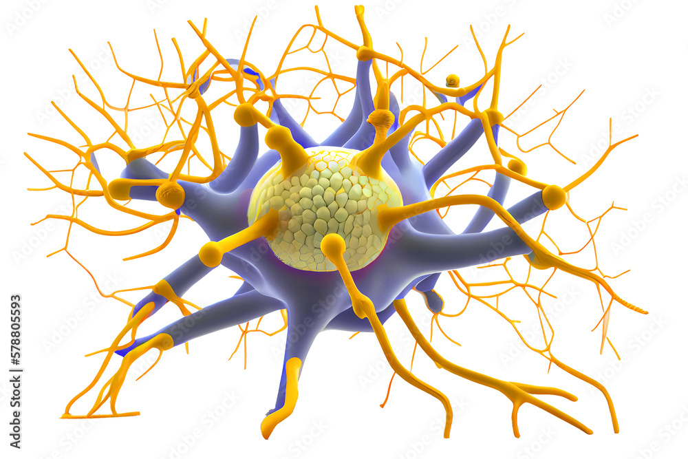 Human Nervous System. Neurons cells close up isolated transparent png ...