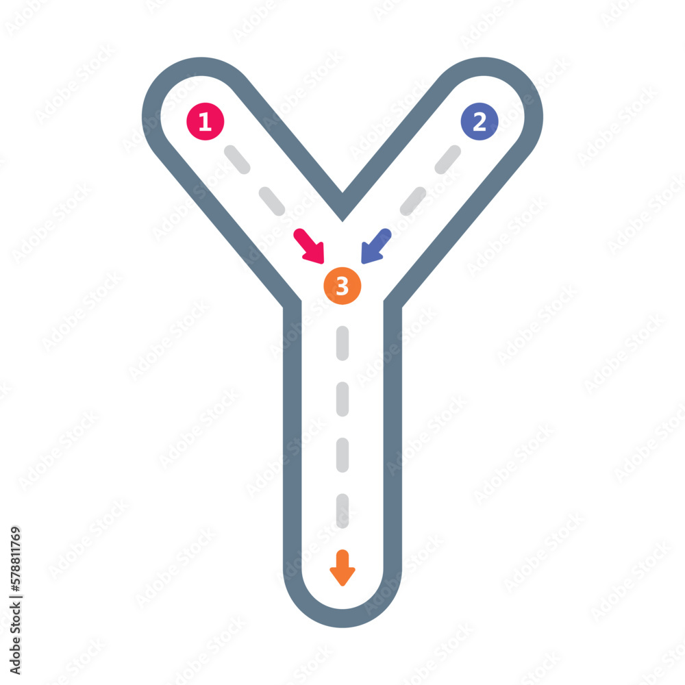 Tracing alphabet letter Y uppercase prewriting dotted line element for ...