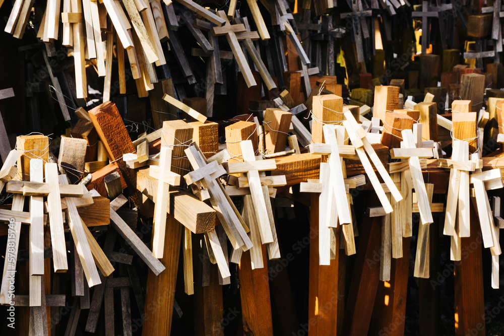 Wooden cross symbol of christianity texture. Holy place catholic ...