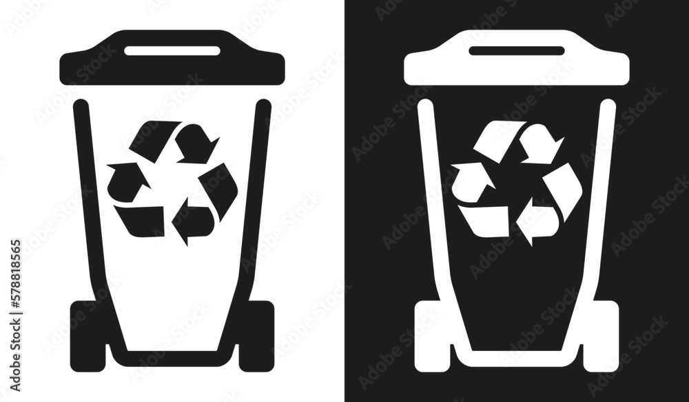 Vetor de BAC DE TRI POUR RECYCLAGE DES EMBALLAGES do Stock | Adobe Stock