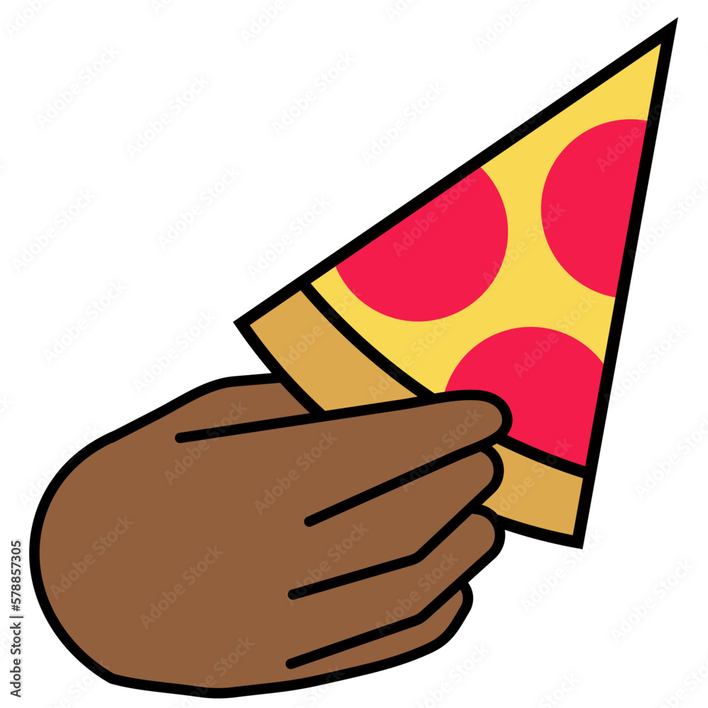 Pizza Party vector illustration Stock Vector | Adobe Stock