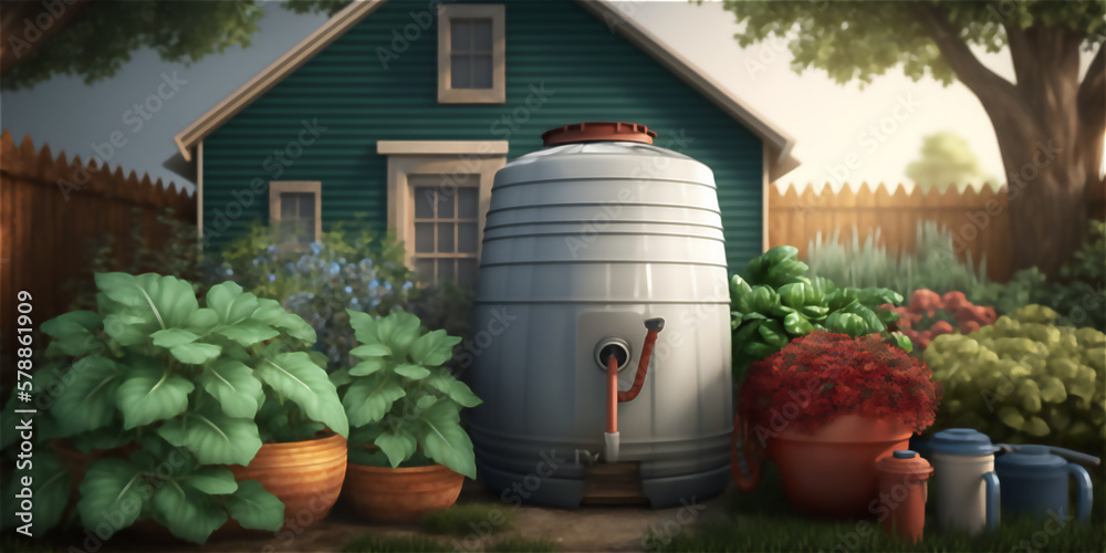 rainwater harvesting and water barrels solution for reusing water and ...