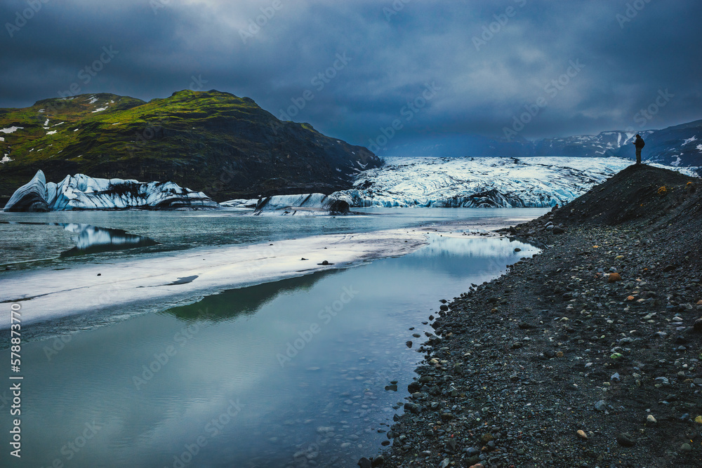 Iceland's landscapes are a breathtaking blend of ice and fire, where ...