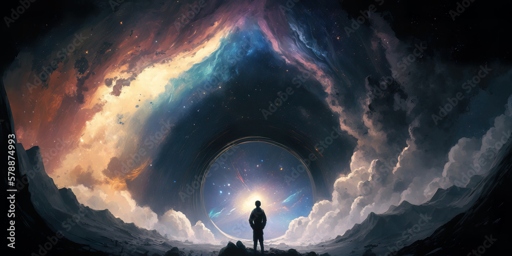 "The Divine Perspective: A Painting of God's Gaze Over the World ...