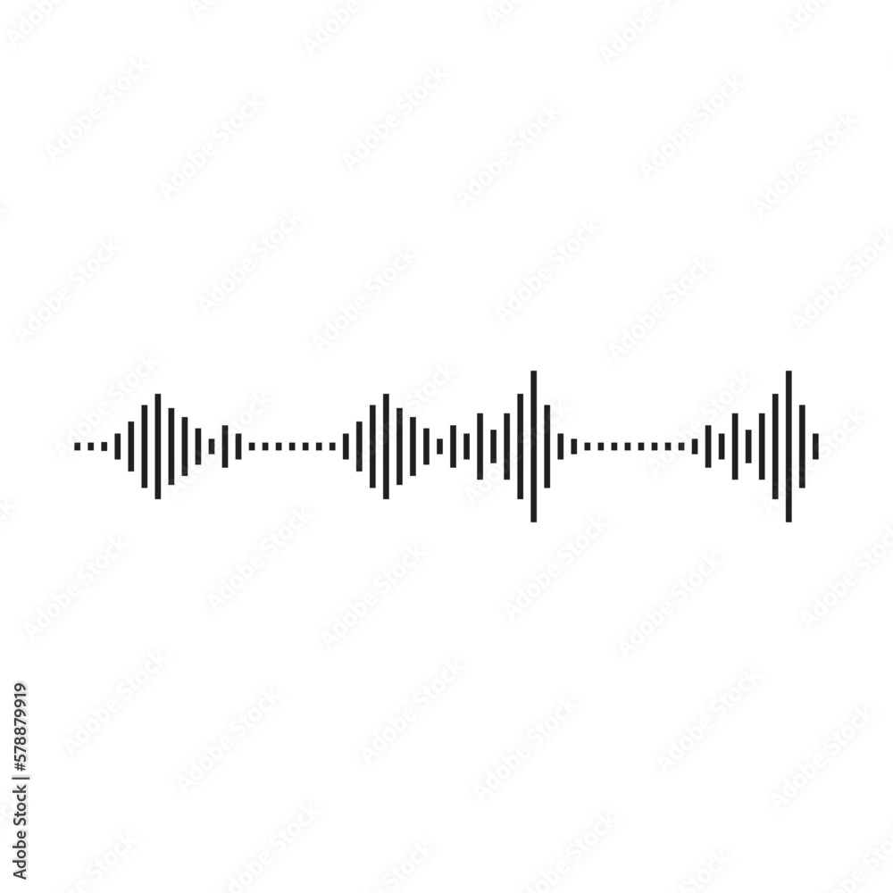 Audio Wave Stock Vector | Adobe Stock
