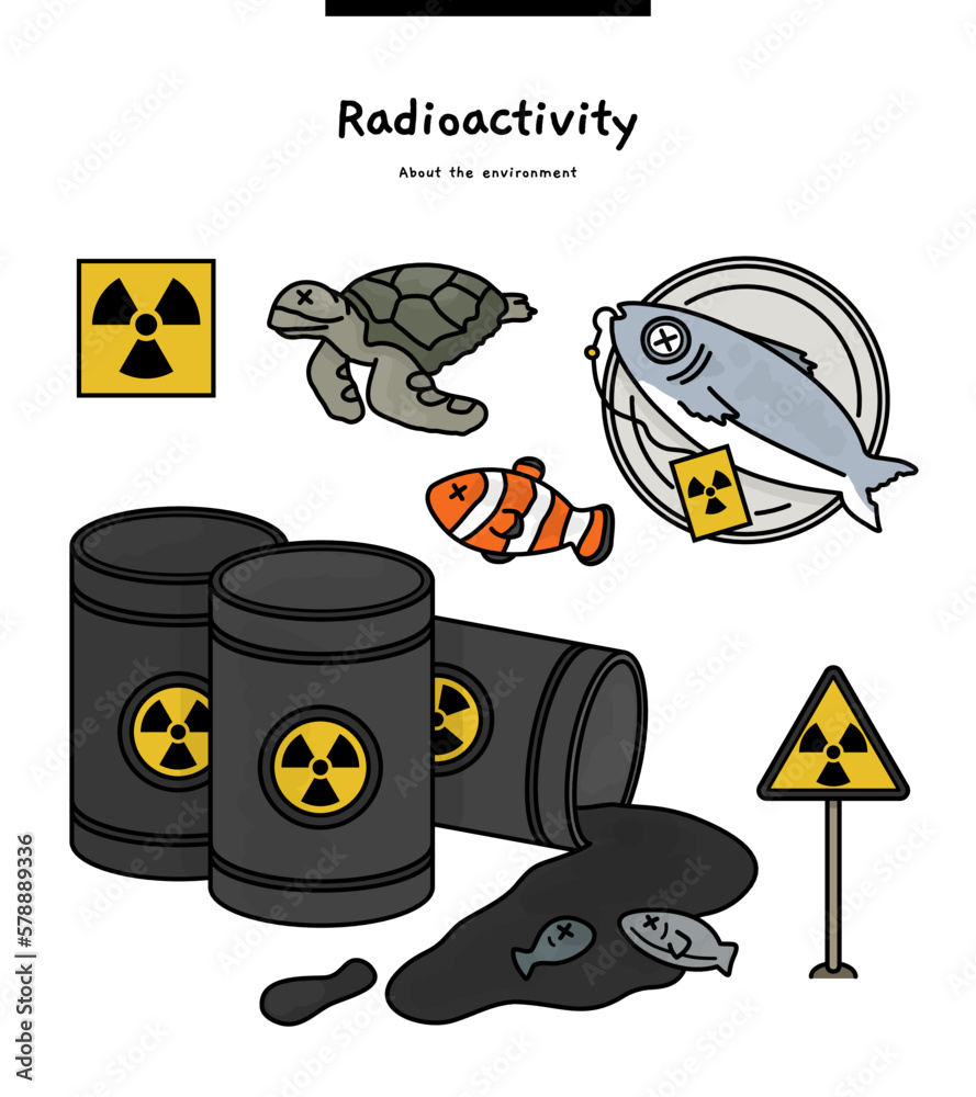 This illustration is a lot of stories that happen when radioactive ...