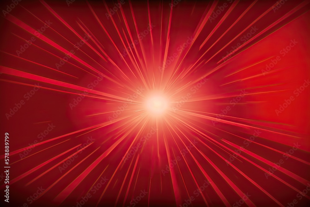Bright Red Starburst Background Explosion. Illustration generative AI ...