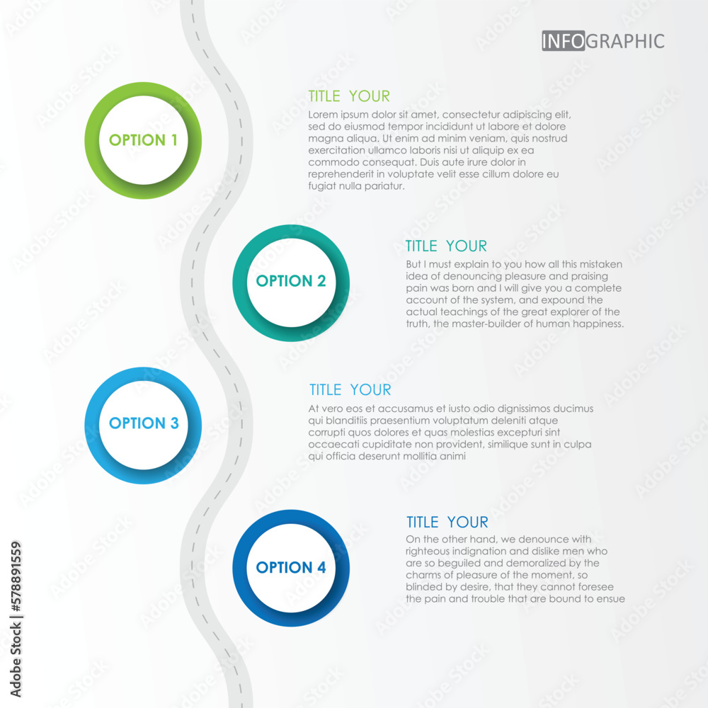 Vetor de timeline roadmap project diagram Infographic template for ...