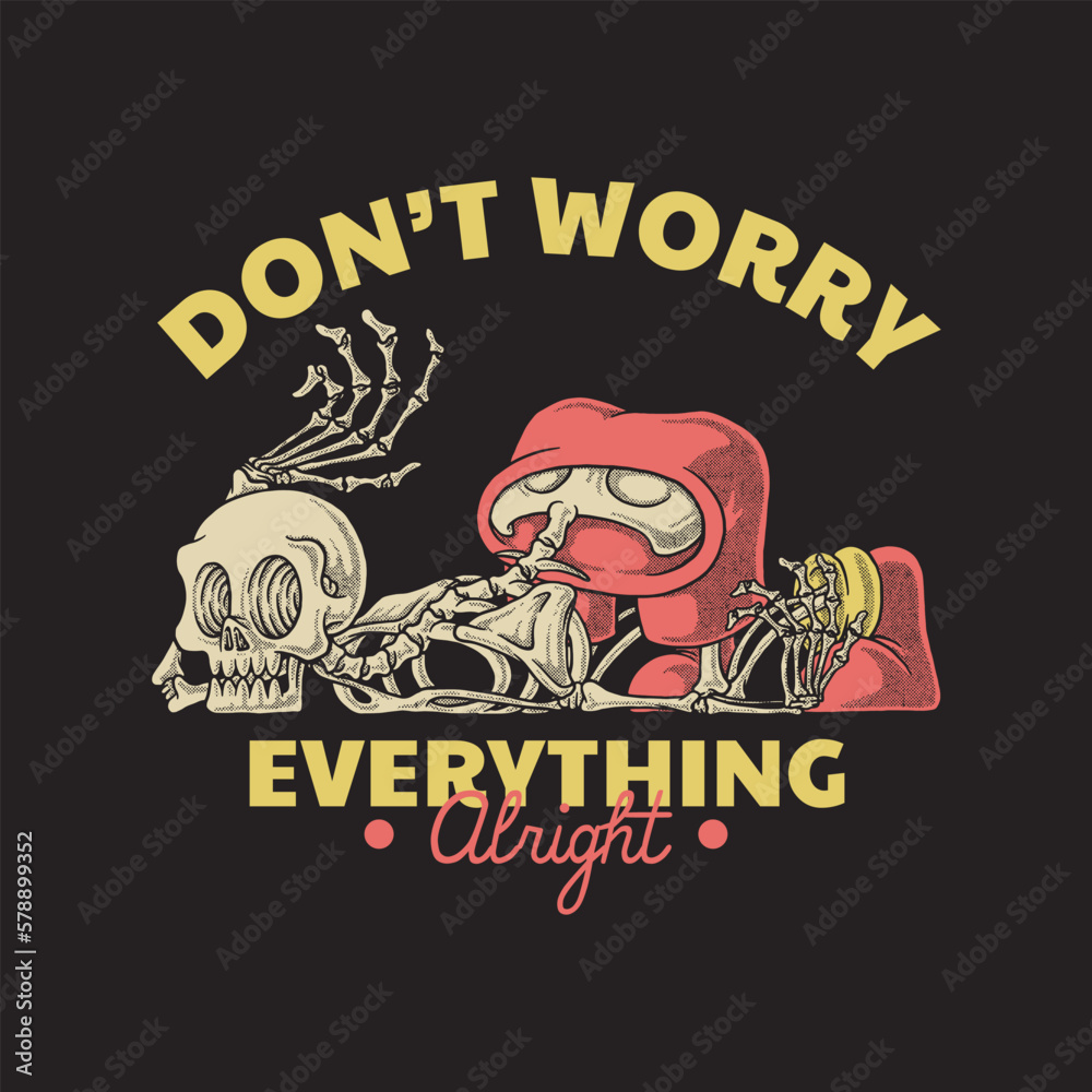 cartoon emblem of lying skeleton mascot with retro style Stock Vector ...