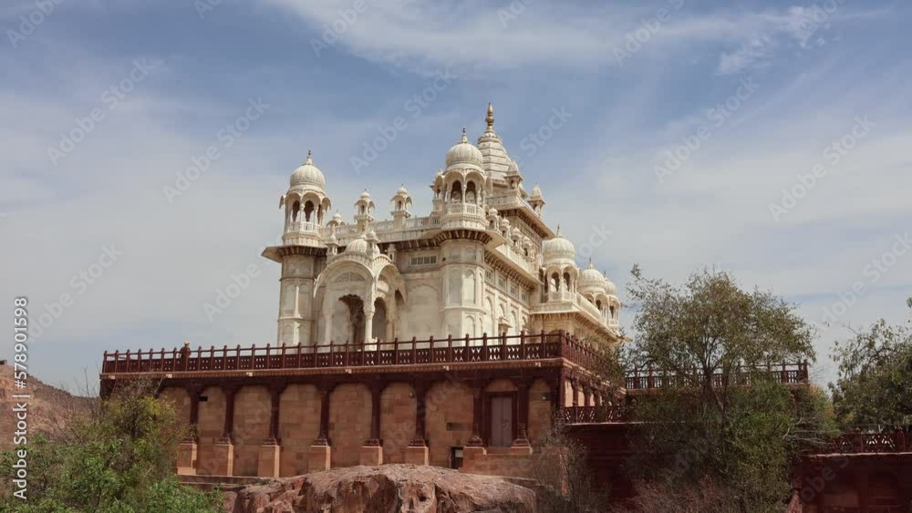 Video Stock Jodhpur, Rajasthan, India 2nd March 2023: The Jaswant Thada ...