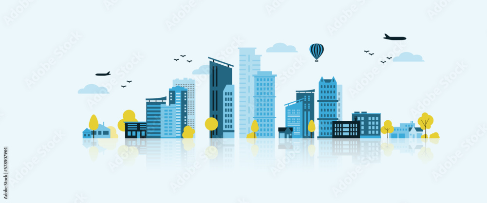 Vector Illustration in Simple Minimal Geometric Flat Style Stock Vector ...